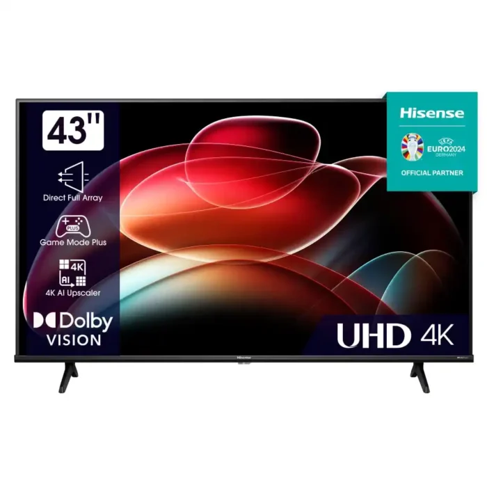 SMART LED TV 43 Hisense 43A6K 3840×2160/UHD/4K/DVB-T2/S2/C – Brix Computers